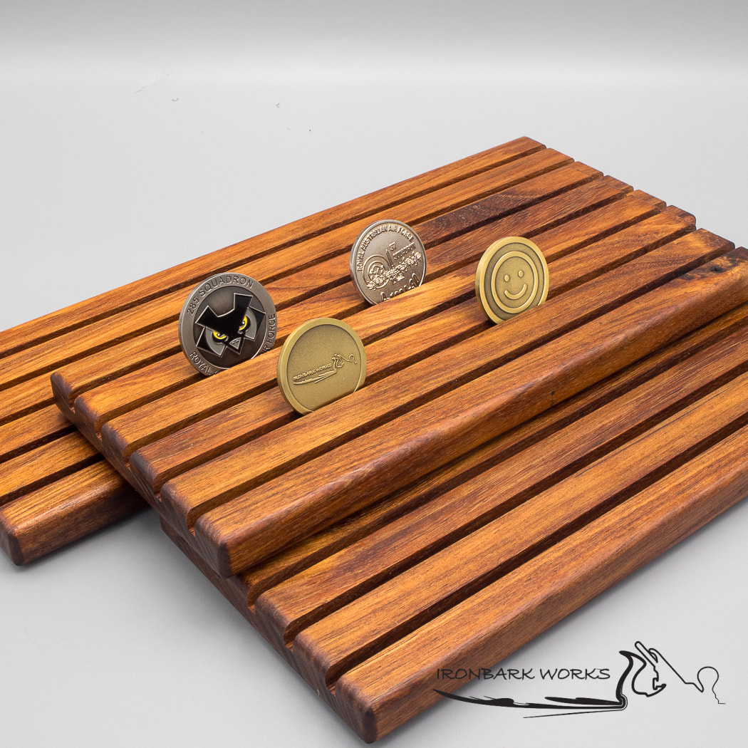 Challenge coin display gallery - IRONBARK WORKS