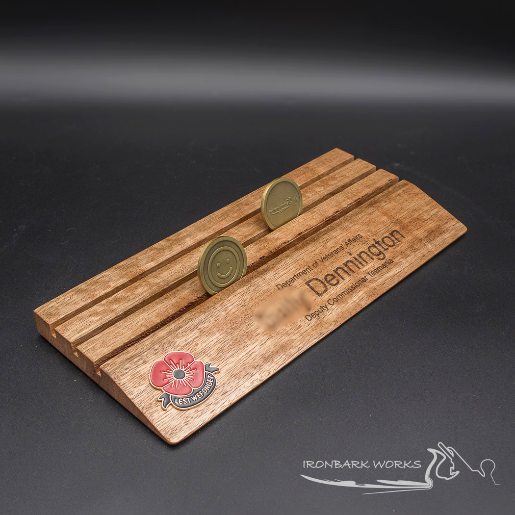 Challenge coin display gallery - IRONBARK WORKS